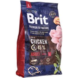 Brita - Brit Premium by Nature adult l – Trockenfutter für Hunde – 3 kg