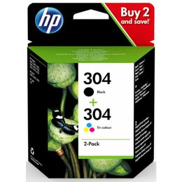 HP Original Druckerpatrone Bundle 304 Schwarz + Cyan/Magenta/Gelb 3JB05AE (3JB05AEUUS) - Hewlett Packard