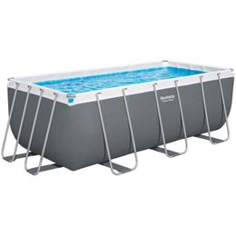 Bestway Power Steel™ Ersatz Frame Pool ohne Zubehör 412 x 201 x 122 cm, grau, eckig