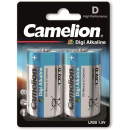 Mono-Batterie, Digi-Alkaline, LR20, 2 Stück - CAMELION