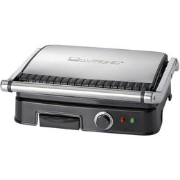 Clatronic - kg 3487 Elektro Kontaktgrill Schwarz, Edelstahl