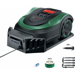 Bosch - Rasenmäher Roboter Indego s 500 (mit 18V Akku, Ladestation enthalten, Schnittbreite 19 cm, für Rasenflächen bis 500 m²)