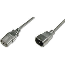 Strom Kabel [1x Kaltgeräte-Stecker C14 - 1x Kaltgeräte-Buchse C13] 5.00 m Schwarz - Digitus