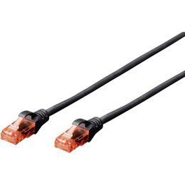 DK-1612-050/BL RJ45 Netzwerkkabel, Patchkabel cat 6 u/utp 5.00 m Schwarz verdrillte Paare 1 - Digitus