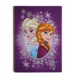 Die Eiskönigin - Leinwandbild Elsa & Anna - 70x50 cm - Mehrfarbig - Disney