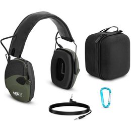 MSW Gehörschutz Lärmschutzkopfhörer dynamische Außengeräuschregelung Grün