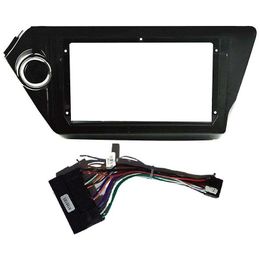 Woosien - 2 Din Auto Fascia Radio Rahmen Für Rio3 3 K2 2010-2016 Übergang Auto Player Navigation dvd Rahmen weiß