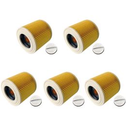 TRADESHOP Ersatz-Filter Filterpatronefür Kärche a 1000, a 2200, a 2901, a 3100, a 4000 Plus, Dewalt D27900, D27901 Hoover 141 - 5 Stück - Trade-shop