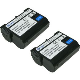 TRADESHOP Trade-shop - 2x Li-Ion Ersatz-Akku 7V / 2600mAh kompatibel mit Nikon Kameras ersetzt EN-EL15, ENEL15, ENEL-15, EN-EL15a, EN-EL15b, EN-EL15c / mit