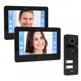 Elro Video Türsprechanlage für 2 Familienhaus mit 7 Monitoren und Full HD Kamera