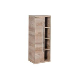 Fackelmann Midischrank stanford / Badschrank mit gedämpften Scharnieren / Maße (b x h x t): ca. 42 x 106 x 32 cm / hochwertiger Schrank / Anschlag: links /