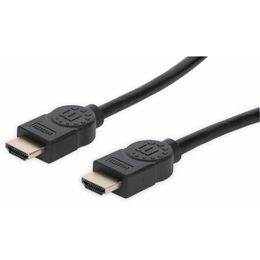 Premium HDMI-Kabel, 1 m, schwarz - Manhattan