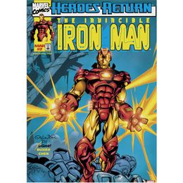 MARVEL Leinwandbild The Invincible Iron Man - Mehrfarbig