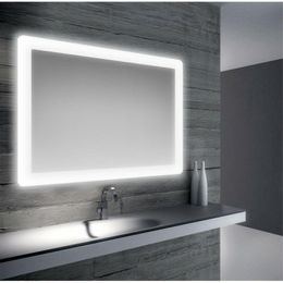 Etrusca - LED-Badezimmerspiegel mit Hintergrundbeleuchtung 100x70 cm Spiegel mit Licht