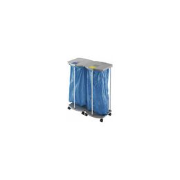 Hailo 505377 Müllsackständer mit 250 blauen Wertstoffsäcken