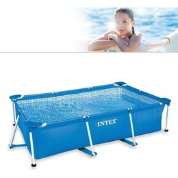 Intex - Frame Pool Rechteck 220x150x60cm Schwimmbad Schwimmbecken Familypool-28270