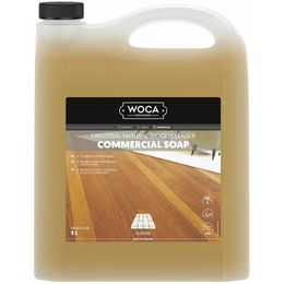 Woca - Commercial Holzseife für Reinigung und Pflege aller Holzböden 5 Liter natur