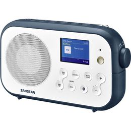 Sangean - DPR-42BT White-Ink Blue Kofferradio dab+, ukw Bluetooth® Weiß, Dunkelblau
