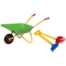 Schubkarre Rolly Toys mit Schaufel und Rechen, Metallschubkarre fŸr Kinder