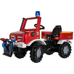 RollyUnimog Feuerwehr Unimog mit Seilwinde Tretfahrzeug für Kinder - Rolly Toys
