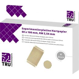 TRU Components T1906SA039 Europlatine Hartpapier (L x B) 100 mm x 60 mm 35 µm Rastermaß 2.54 mm Inh