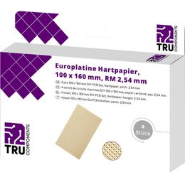 Europlatine Hartpapier (l x b) 160 mm x 100 mm 35 µm Rastermaß 2.54 mm Inhalt 4 St. - TRU Components