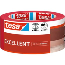 Tesa Malerband Excellent - Malerkrepp mit dünnem Papierträger zum Abkleben bei Malerarbeiten - für alle Farben, Lacke und Lasuren - für den Innenbereich