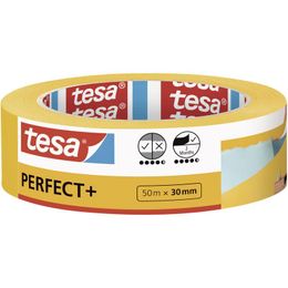 Tesa - Perfect+ 56537-00000-00 Malerabdeckband Gelb (l x b) 50 m x 30 mm 1 St.