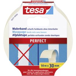 Malerband Perfect 50 m x 30 mm beige Malerkrepp Kreppband Abdeckband - Tesa