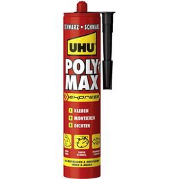 Poly max express Klebe- und Dichtmasse Herstellerfarbe Schwarz 47200 425 g - UHU