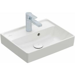 Villeroy & Boch Collaro Handwaschbecken, 450 x 370 mm, , ohne Überlauf, ungeschliffen, 433446, Farbe: weiß-alpin - 43344601 - Villeroy&boch