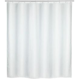 Anti-Schimmel Duschvorhang Palais, Textil (Polyester), 180 x 200 cm, waschbar, Weiß, Polyester weiß - weiß - Wenko