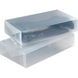 Aufbewahrungsbox für Stiefel 2er Set, transparent, Transparent, Polypropylen transparent - transparent - Wenko