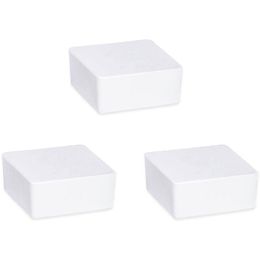 Raumentfeuchter Cube Nachfüller 1000 g, 3er Set, 3er Set, Weiß, Calciumchlorid weiß - weiß - Wenko