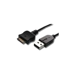 vhbw USB Kabel kompatibel mit Sony Playstation Portable Go PSP-N1003, PSP-N1004 - 2in1 Datenkabel / Ladekabel 1,2m lang