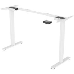 SVITA - dobon Schreibtisch-Gestell elektrisch für Tischplatte höhenverstellbare Tischbeine Memory-Funktion Doppel-Motor Metall Weiß