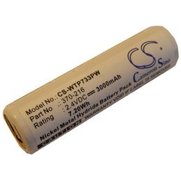 Akku kompatibel mit Wahl ISO-Tip 7700, ISO-Tip 7733 Elektrowerkzeug (3000 mAh, NiMH, 2,4 v) - vhbw