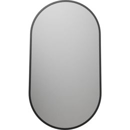 Bernstein Led Lichtspiegel 8144-2.0 oval inkl. Spiegelheizung & Warm-/Kaltlichteinstellung - Rahmen schwarz - Größe wählbar 55x100cm