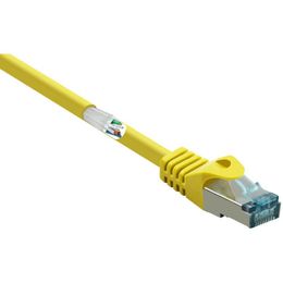 RF-5088648 RJ45 Netzwerkkabel, Patchkabel cat 6a s/ftp 2.00 m Gelb mit Rastnasenschutz, Fl - Renkforce