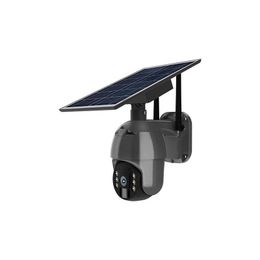 V-TAC - Smart VT-11024-WIFI Solarkamera Speed Dome ip pt WiFi Full hd 1080p 3,6 mm mit eigener Stromversorgung, mit Solarpanel, PIR-Sensor und Audio