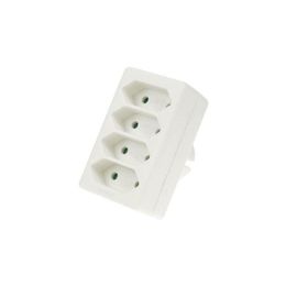 Perel 4-FACH-STECKDOSEN-VERTEILER - für euro-stecker