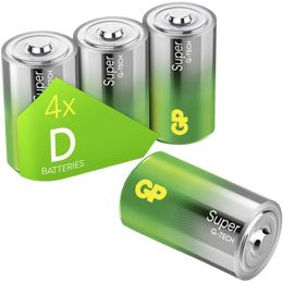 Gp Batteries - Super Mono (D)-Batterie Alkali-Mangan 1.5 v 4 St.