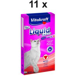 Vitakraft - Katzensnack Cat Liquid Snack Rind - 11 x 90g