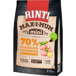 Max-i-mum Mini Huhn 1 kg Trockenfutter Hunde - Rinti