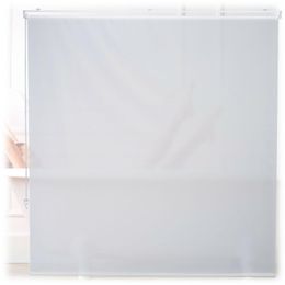 Relaxdays Duschrollo, 160x240 cm, Seilzugrollo für Dusche & Badewanne, Decke & Fenster, Badrollo wasserabweisend, weiß
