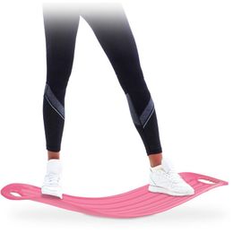 Twist Board, handliches Balance Board für Ganzkörpertraining, belastbares xl Workout Board bis 150 kg, pink - Relaxdays