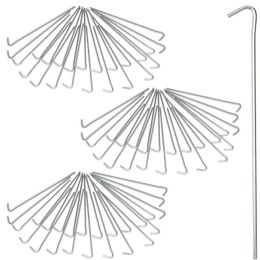 Zeltheringe 75er Set, Erdnägel für Zelt, Camping uvm., weiche & mittlere Böden, Stahl, 22 cm, Erdanker, silber - Relaxdays