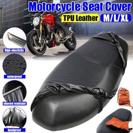 Motorrad-Sitzbezug aus rasiertem, strapazierfähigem TPU-Leder, wasserdicht, Roller-Kissenschutz, universell, langlebig, hochelastisch, hitzebeständig
