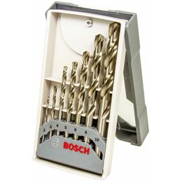 Bosch - Professional hss-g Spiralbohrer Set 7-tlg. ø 2 | 3 | 4 | 5 | 6 | 8 | 10 mm, Metallbohrer, Mini X-Line Pro