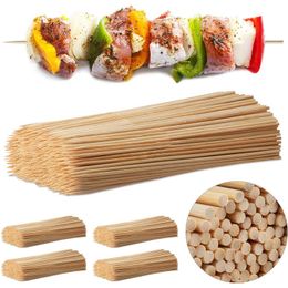 Relaxdays - 2500 x Schaschlikspieße Holz, Bambusspieße, Grill, Basteln, Set, Holzspieß 30 cm lang, Grillspieße 4 mm dick, natur